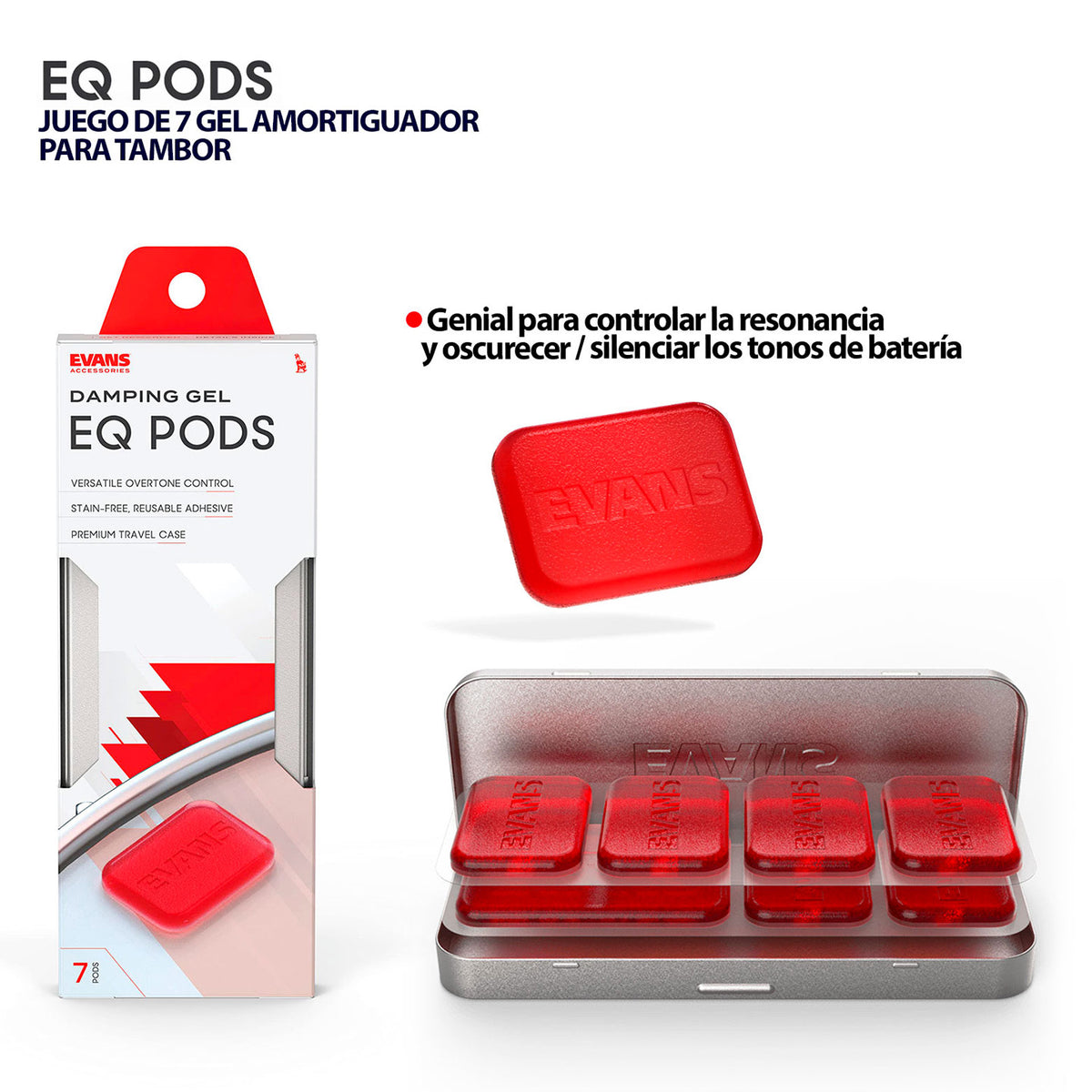 GEL SILENCIADOR EQ PODS EVANS KIT – CASA MUSICAL VALDEZ